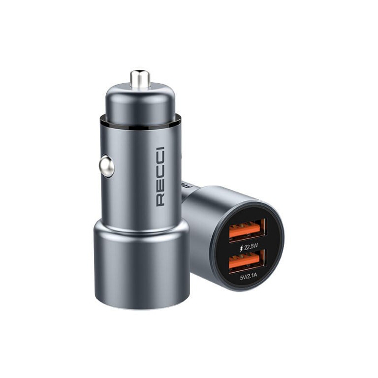 قیمت شارژر فندکی 33 وات دو پورت recci مدل RCC-N11 - ایسل